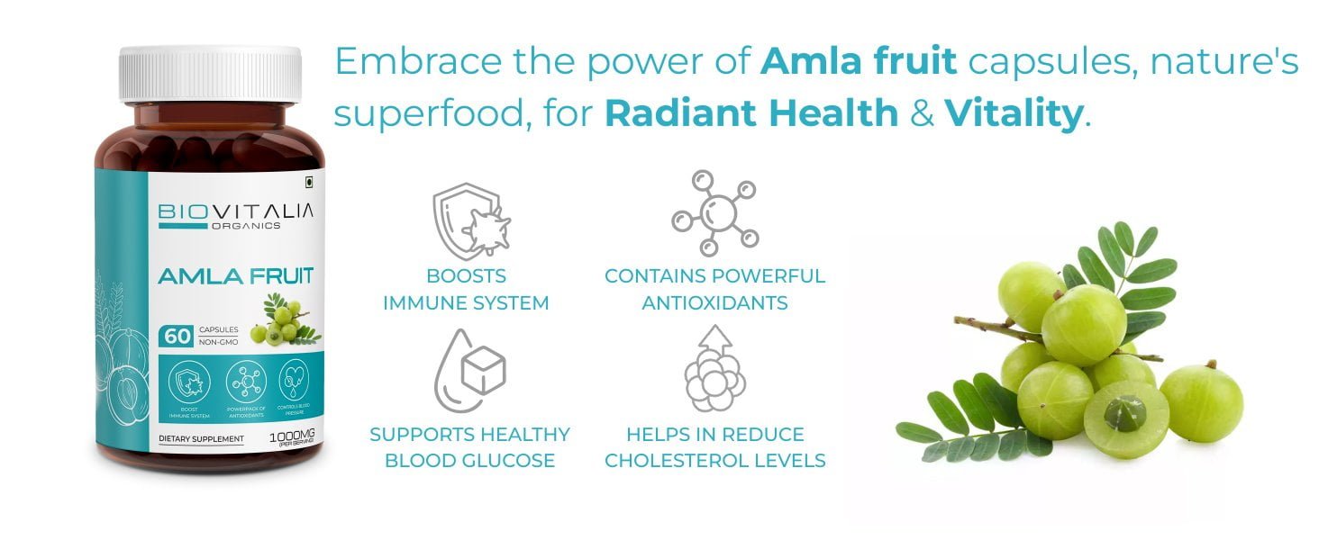 Biovitalia Organics Amla Fruit Natural Boost for Vitality