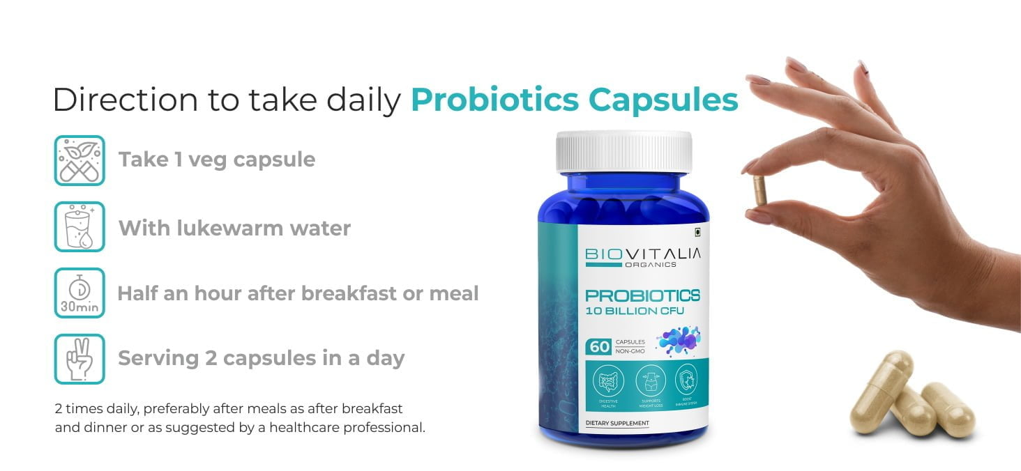 Buy Probiotics Capsules-: Gut Health Support for Men and Women